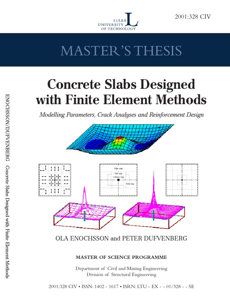 Concrete Slabs Designed With Fem | PDF | Finite Element Method ...
