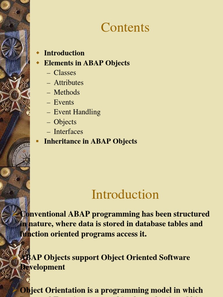 ABAP ObjectsOO | Download Free PDF | Class (Computer Programming ...