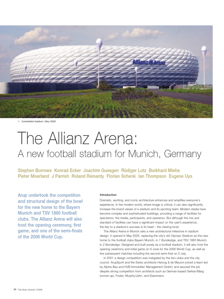 Allianz Arena ARUP | PDF | Framing (Construction) | Stadium