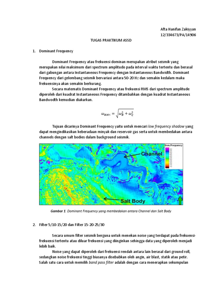 Atribut Seismik dan Frekuensi Dominan | PDF | Sains & Matematika