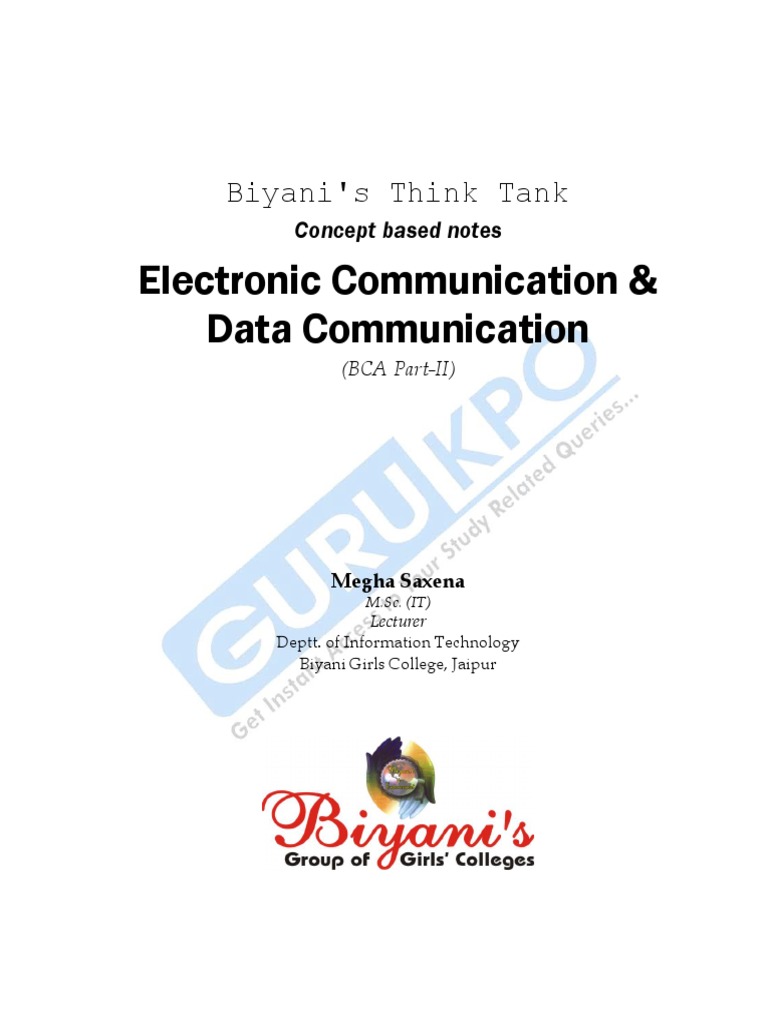 Electronic Communication & Data Communication | PDF | Modulation | Microwave