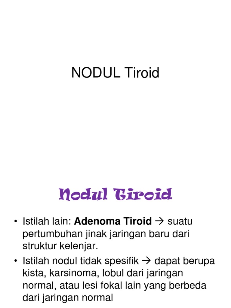 Nodul Tiroid | PDF