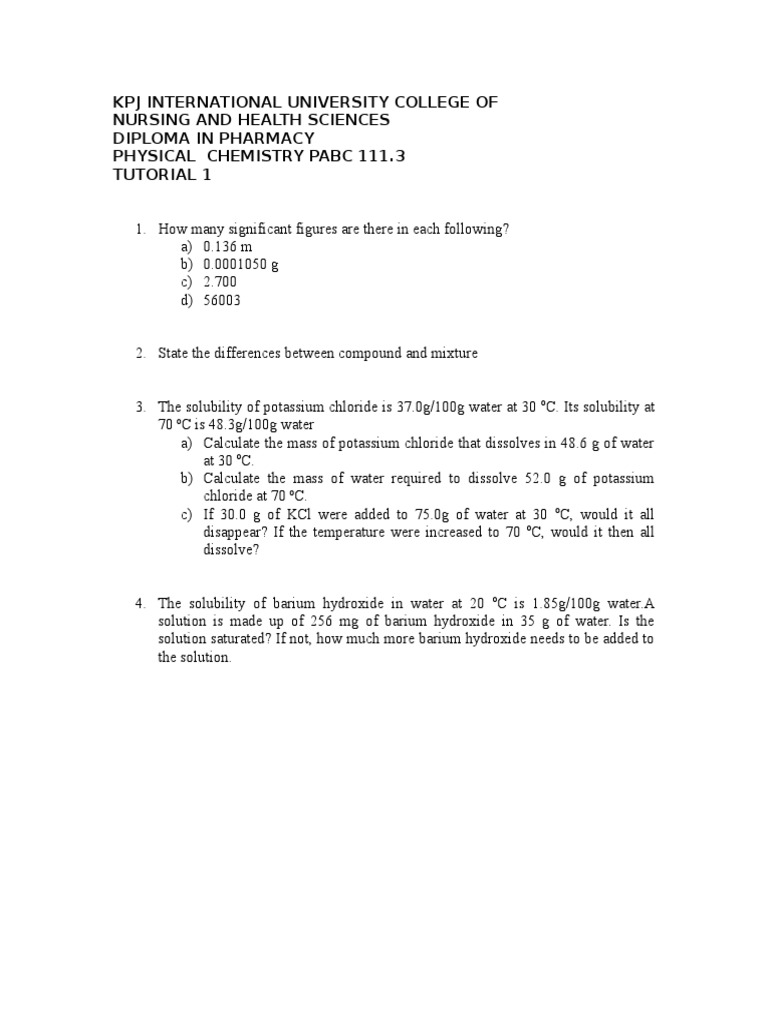 Measurement of Matter Exercises | PDF