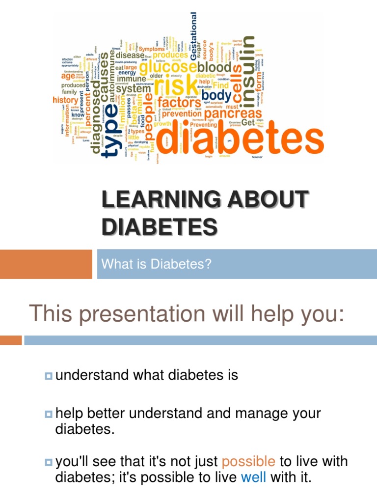 Diabetes Presentation Main | PDF | Diabetes Mellitus Type 2 | Diabetes ...