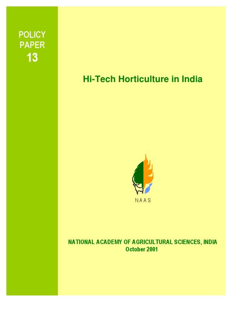 Hi-Tech Horticulture in India | PDF | Organic Farming | Plant Breeding