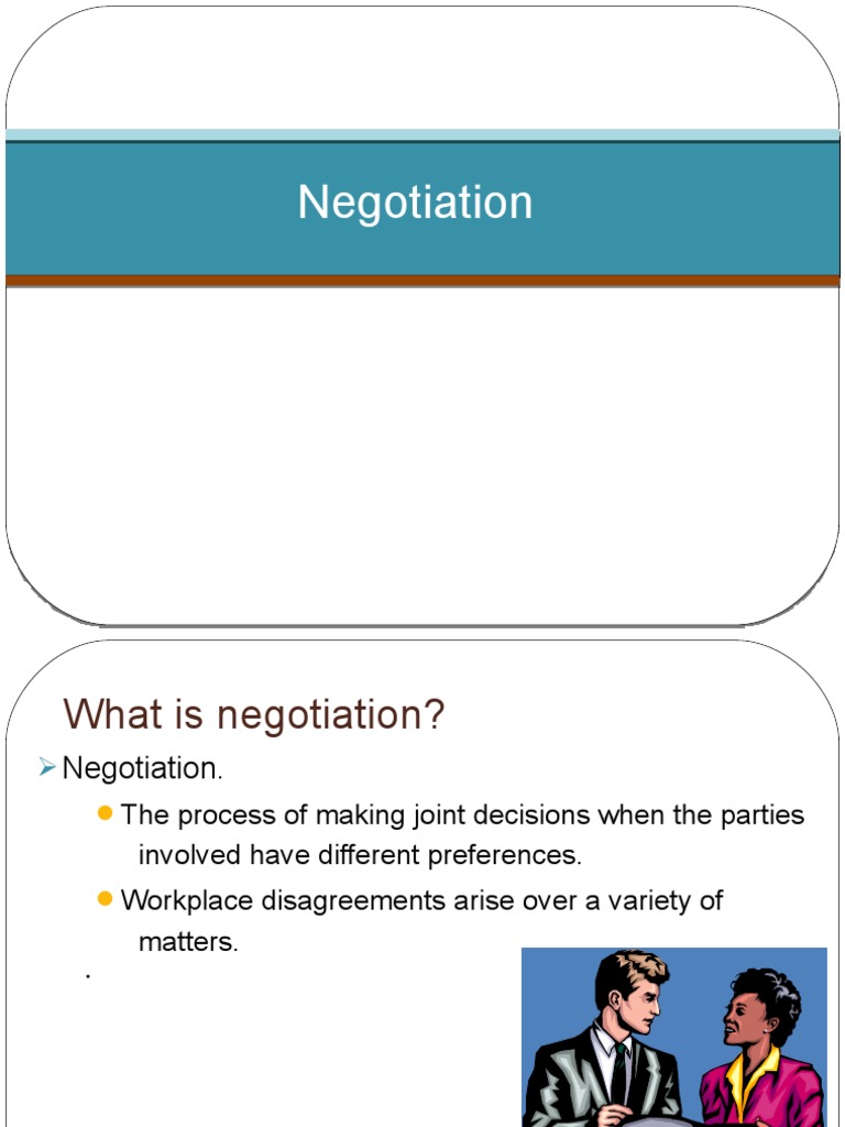 Negotiation | PDF | Negotiation | Bargaining