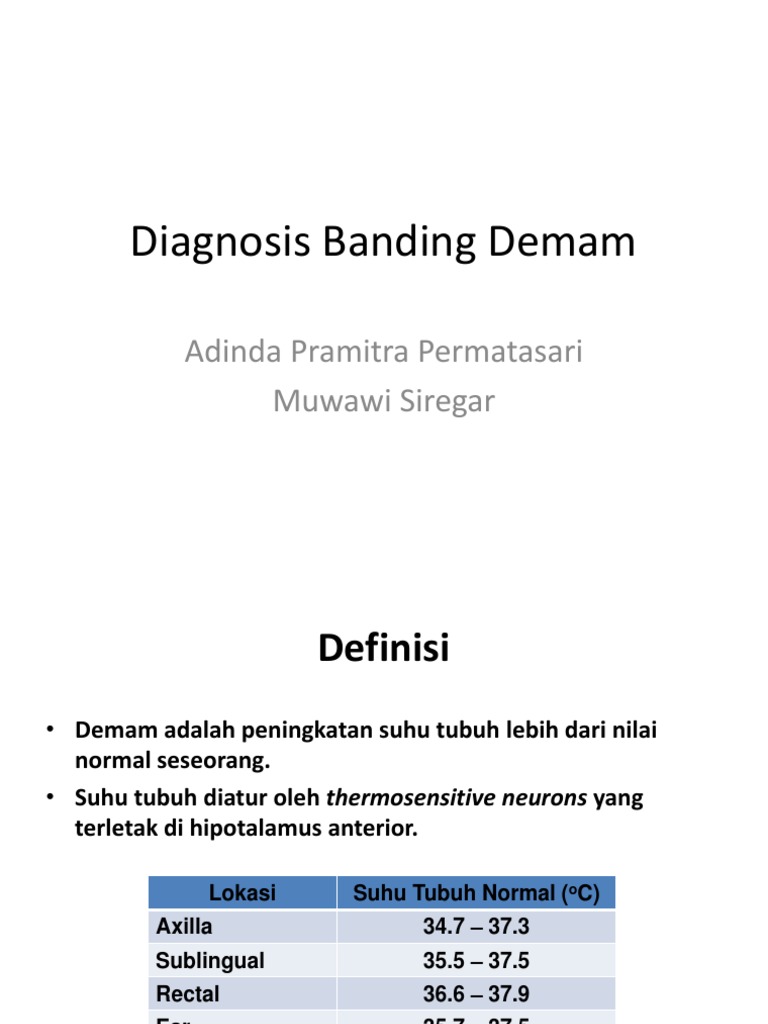 Diagnosis Banding Demam | PDF