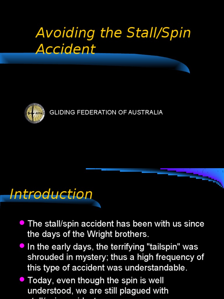 Avoiding The Stall - Spin Accident | PDF | Stall (Fluid Mechanics ...