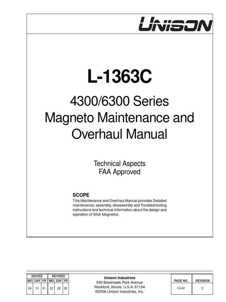 Slick Mag Overhaul Manual | PDF | Ignition System | Vehicle Parts