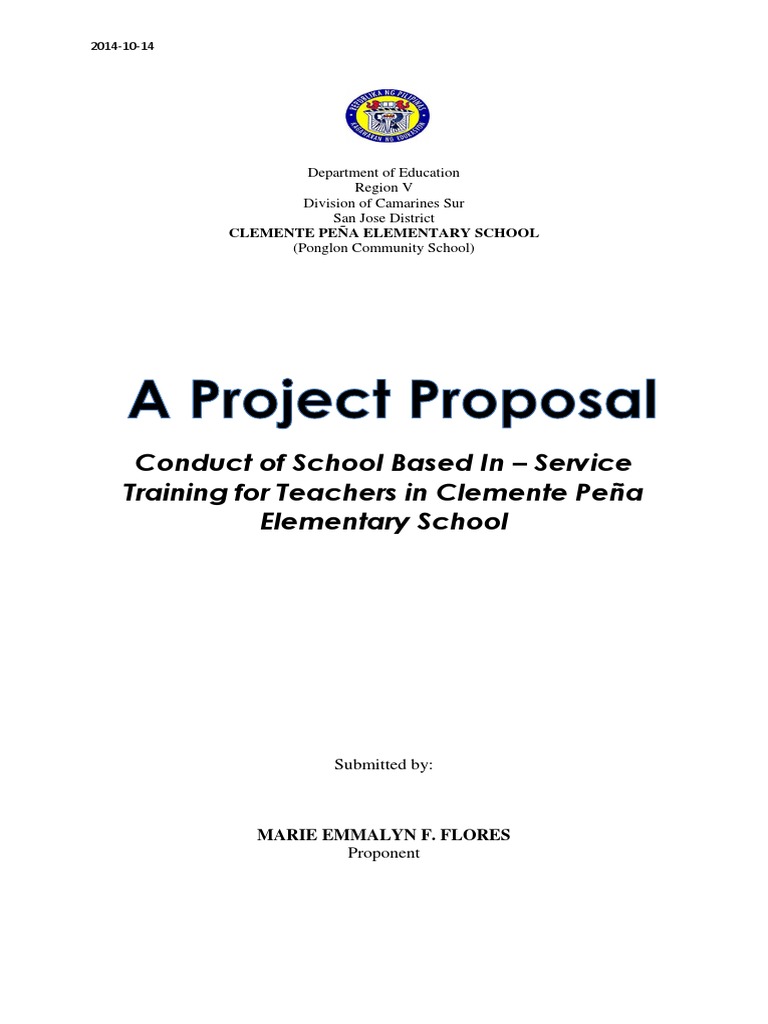 Project Proposal School INSET | PDF | Educational Technology | Cognition