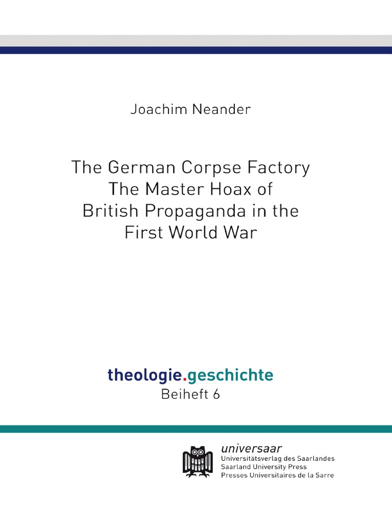 Soap Factory WW1 by Joachim Neander | PDF