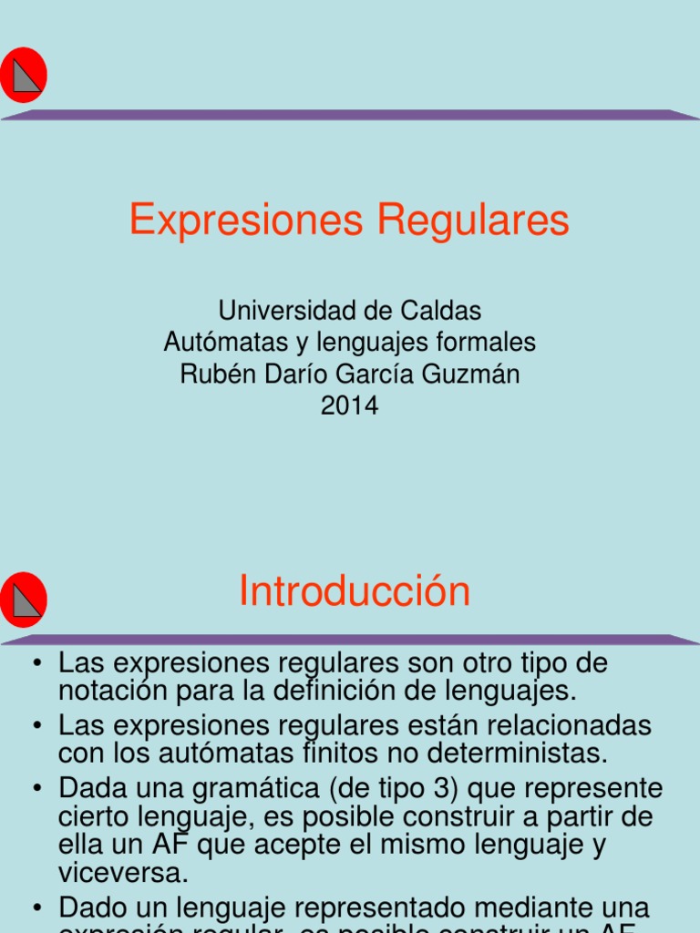 Expresiones Regulares