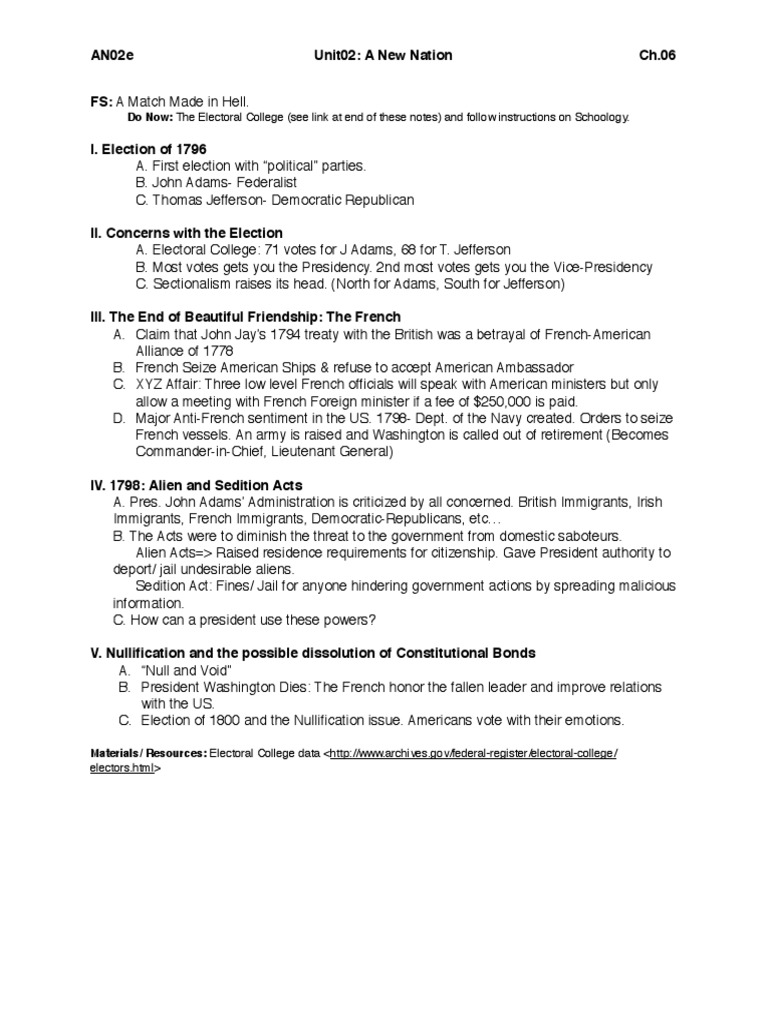 AN02e - The Adams Administration | PDF