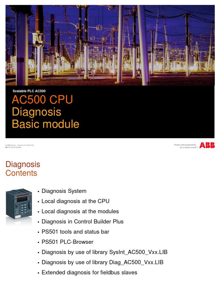 AC500 Diagnosis Rev 3 2 PDF | PDF | Online And Offline | Input/Output