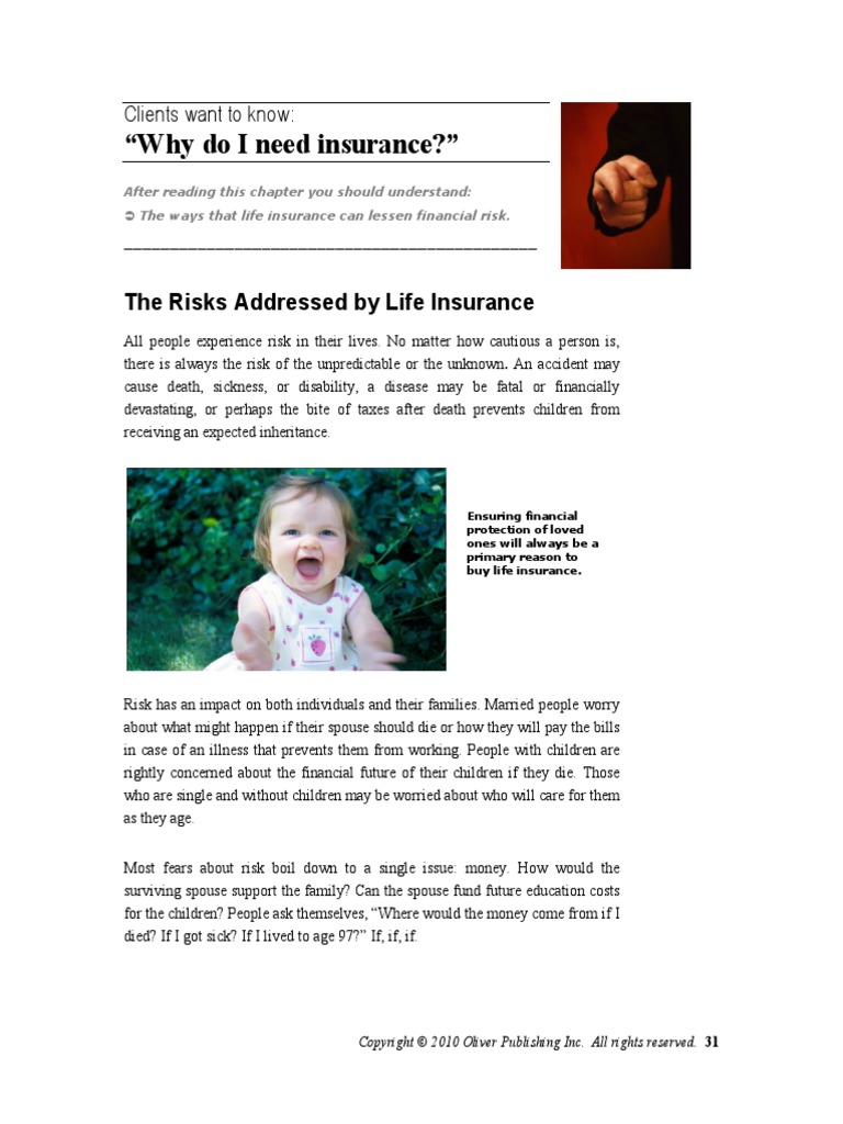 "Why Do I Need Insurance?": Clients Want To Know | PDF | Insurance ...