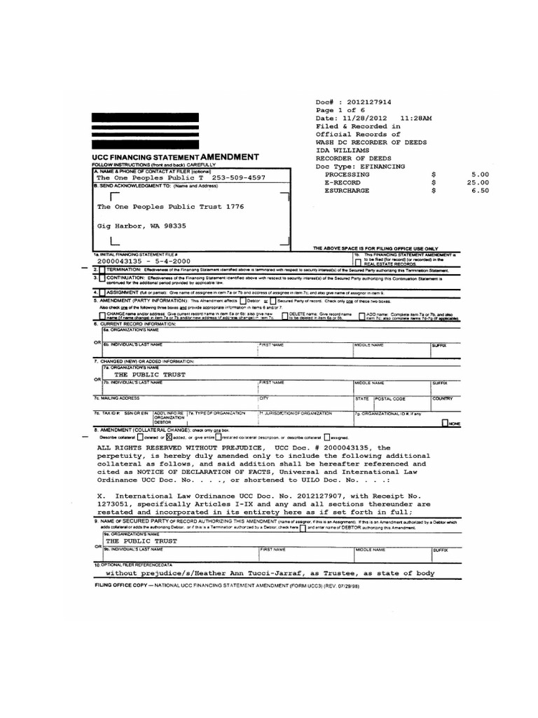 UCC Declaration of Facts | PDF | Foreign Language Studies