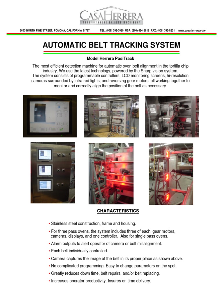 Brochure Belt Auto Tracking | PDF
