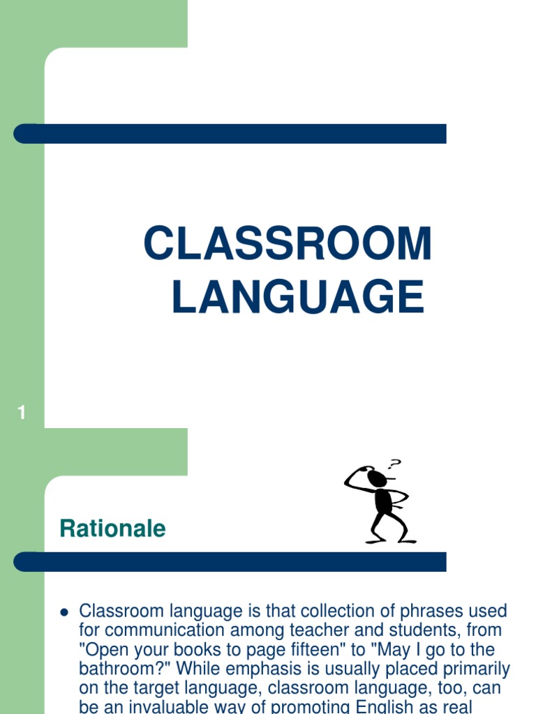 Classroom Language 2 | PDF | Classroom | English Language