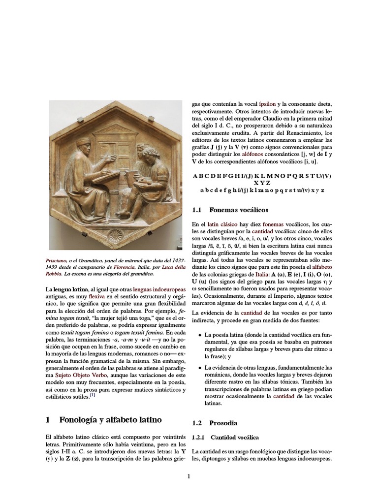 Gramática Del Latín | PDF | Sílaba | Vocal