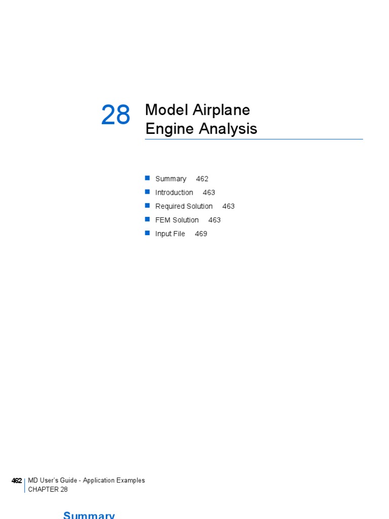 Chapter 28: Model Airplane Analysis | PDF | Finite Element Method ...