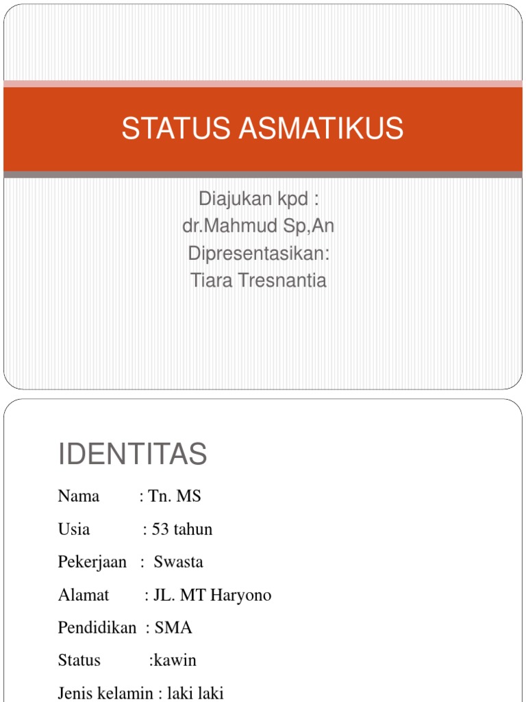 Status Asmatikus | PDF | Pengembangan Diri | Kesehatan Holistik