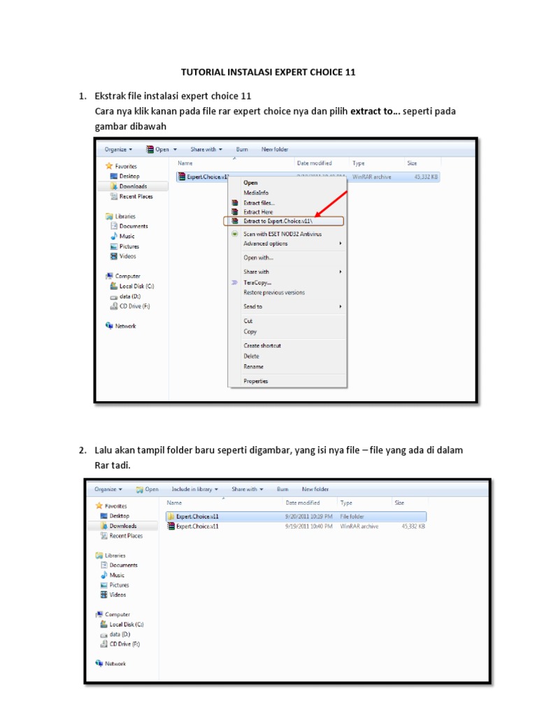 Tutorial Instalasi Expert Choice 11 PDF | PDF
