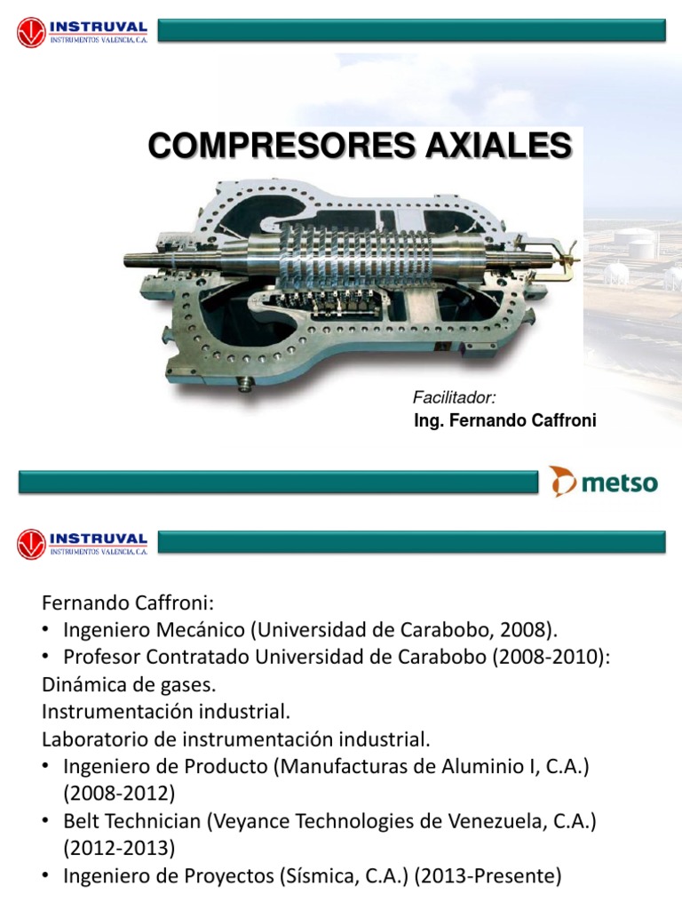 Compresores axiales | Turbocompresor | Turbina