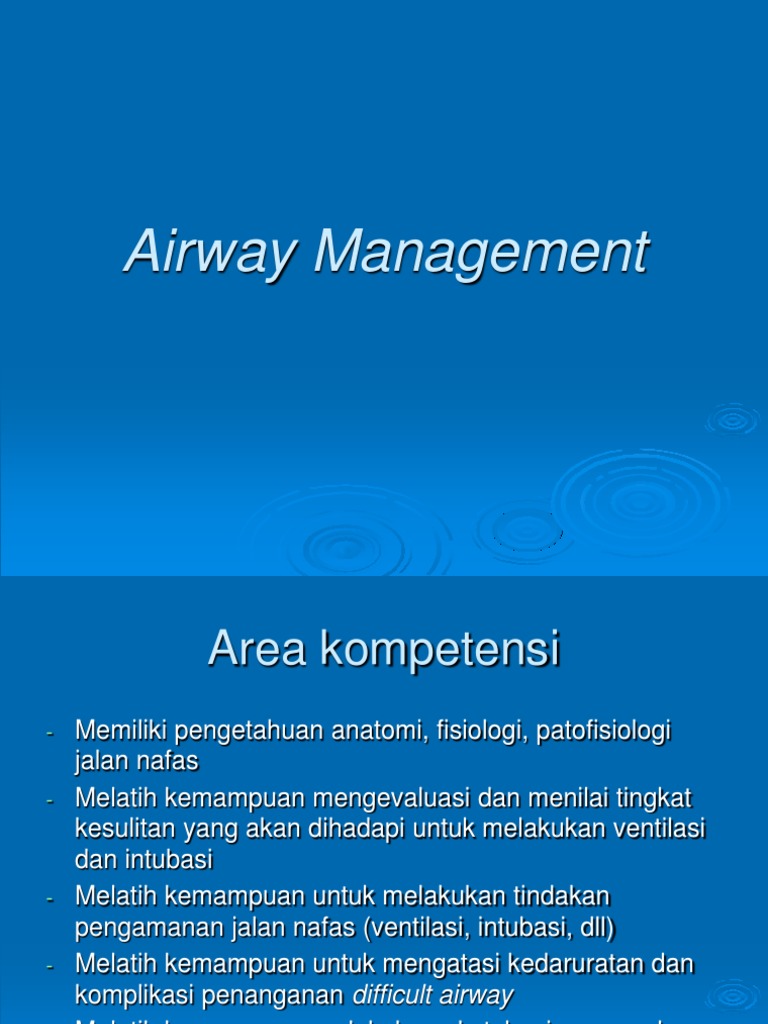 Airway Management | PDF