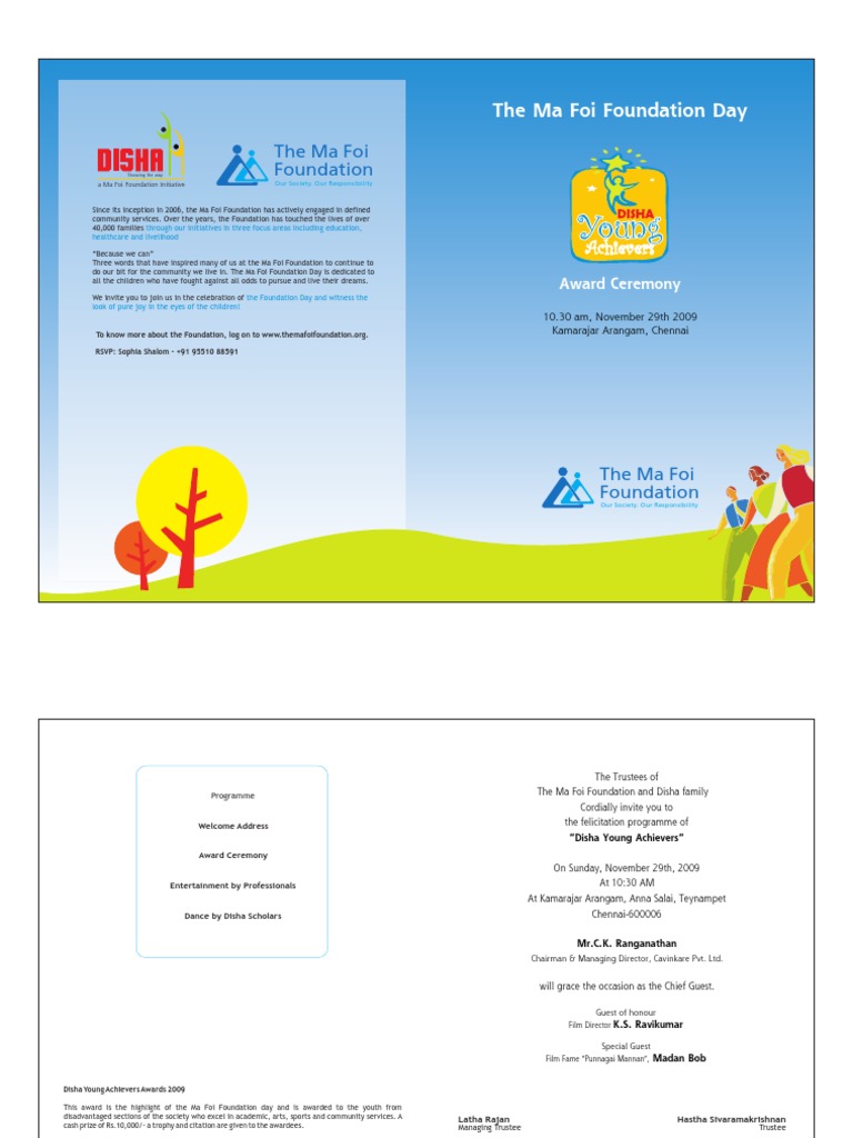 Invite Foundation Day | PDF | Leisure