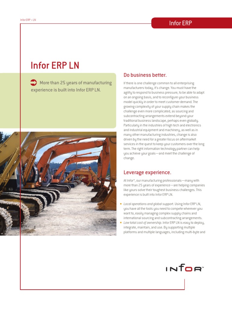 Infor ERP LN Overview | Enterprise Resource Planning | Supply Chain