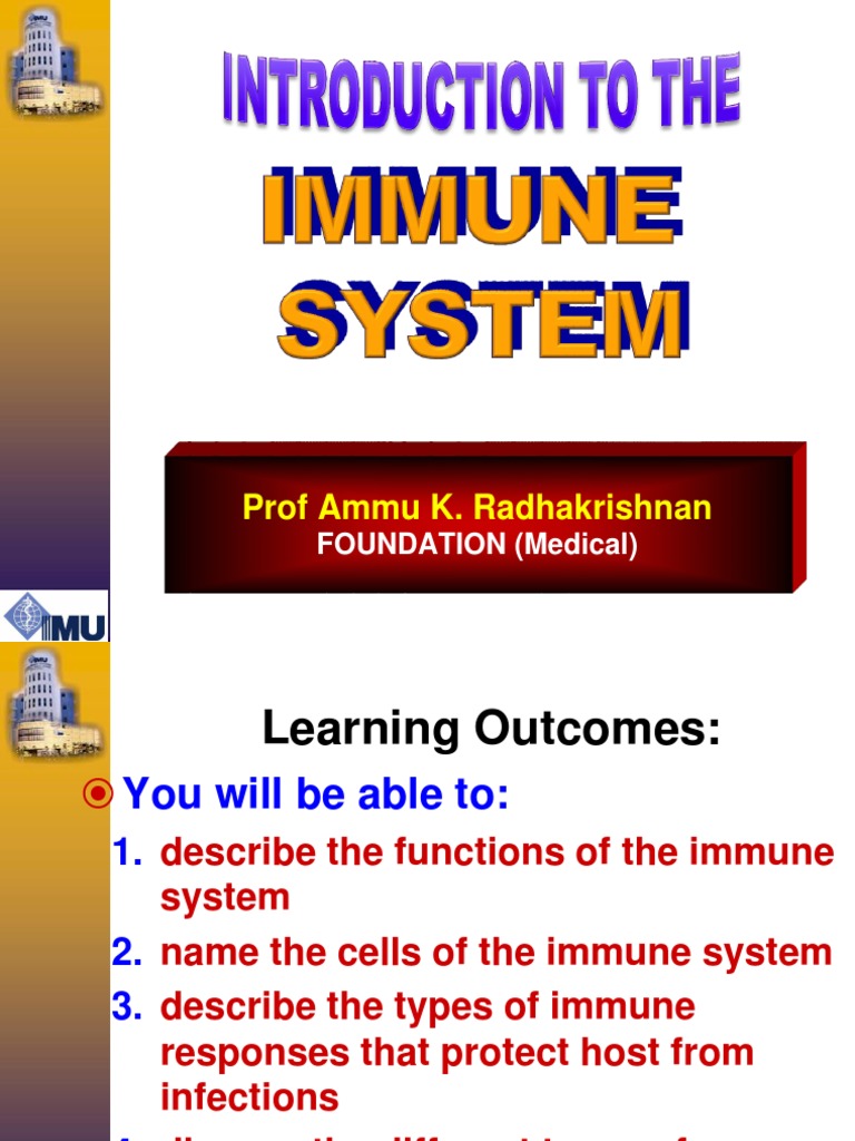 1 Introduction To Immune System | PDF | Adaptive Immune System | Immune ...