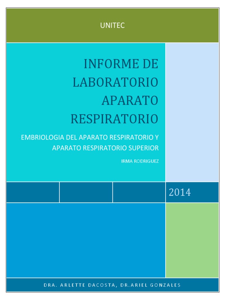 Informe de Lab Respiratorio | PDF | Pulmón | Sistema respiratorio
