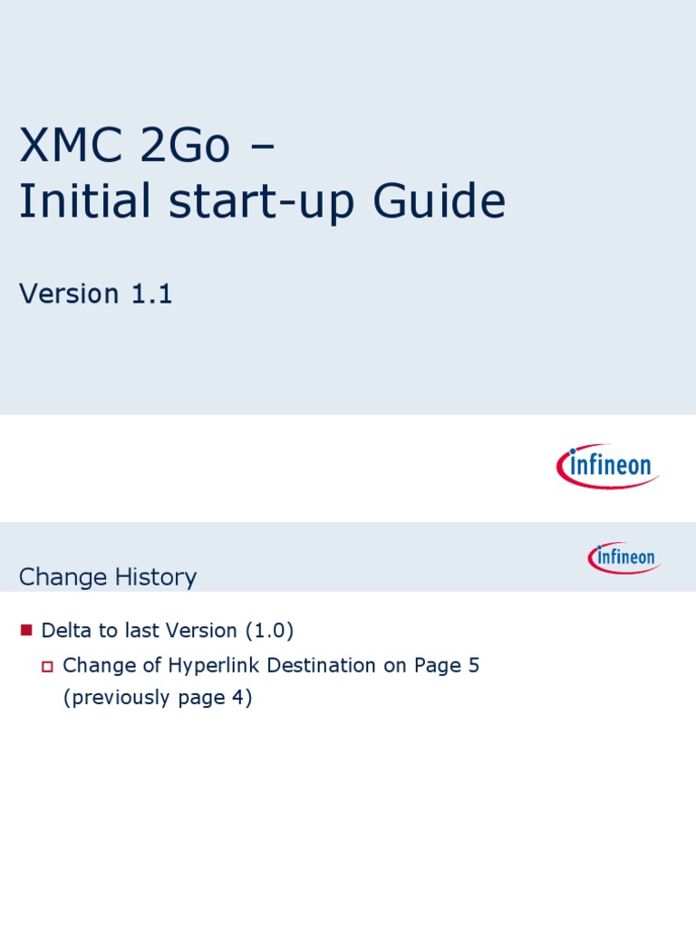 XMC2Go Initial Start Up Guide | PDF | Software | Computer Engineering