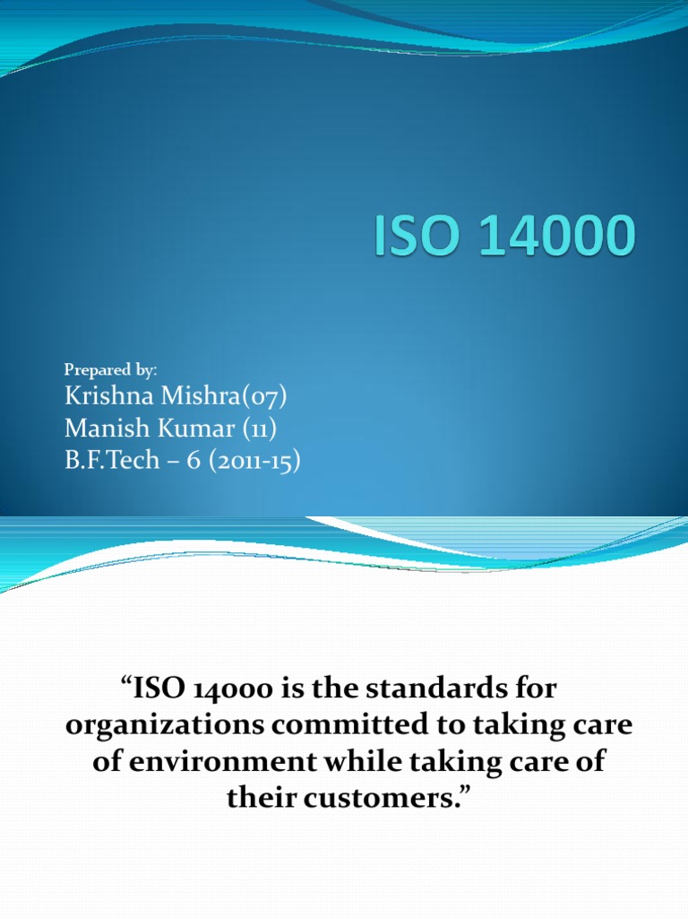 Iso 14000 | PDF | Environmental Resource Management | Natural Environment
