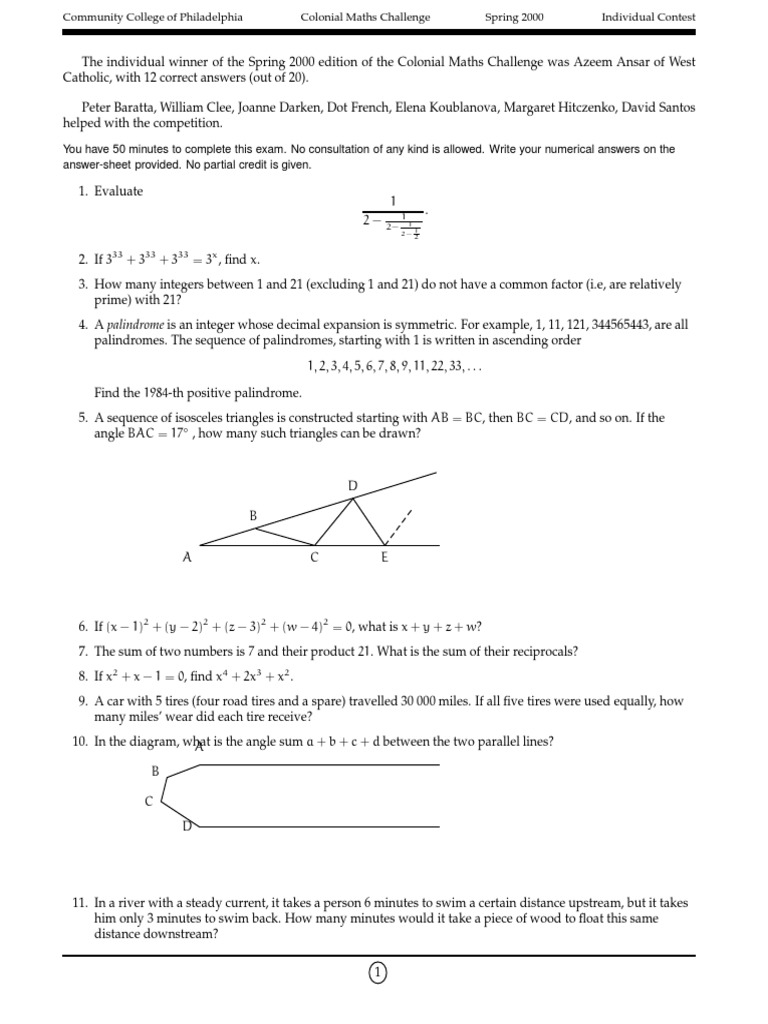 CMC 2000 2006 | PDF | Circle | Triangle
