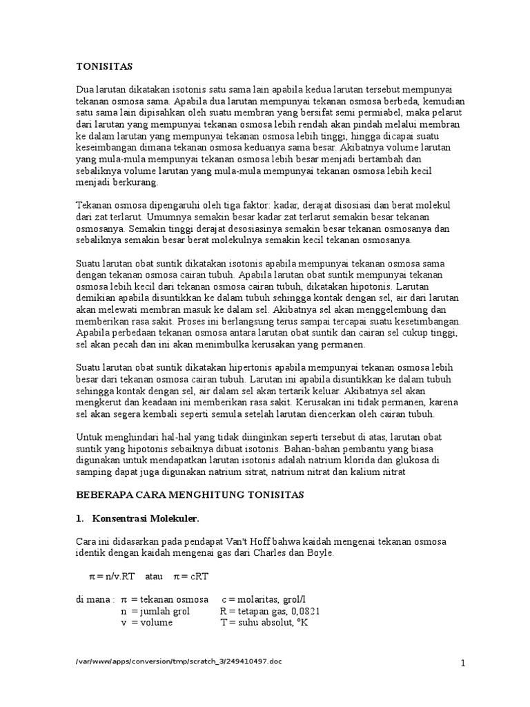 TONISITAS | PDF | Sains & Matematika