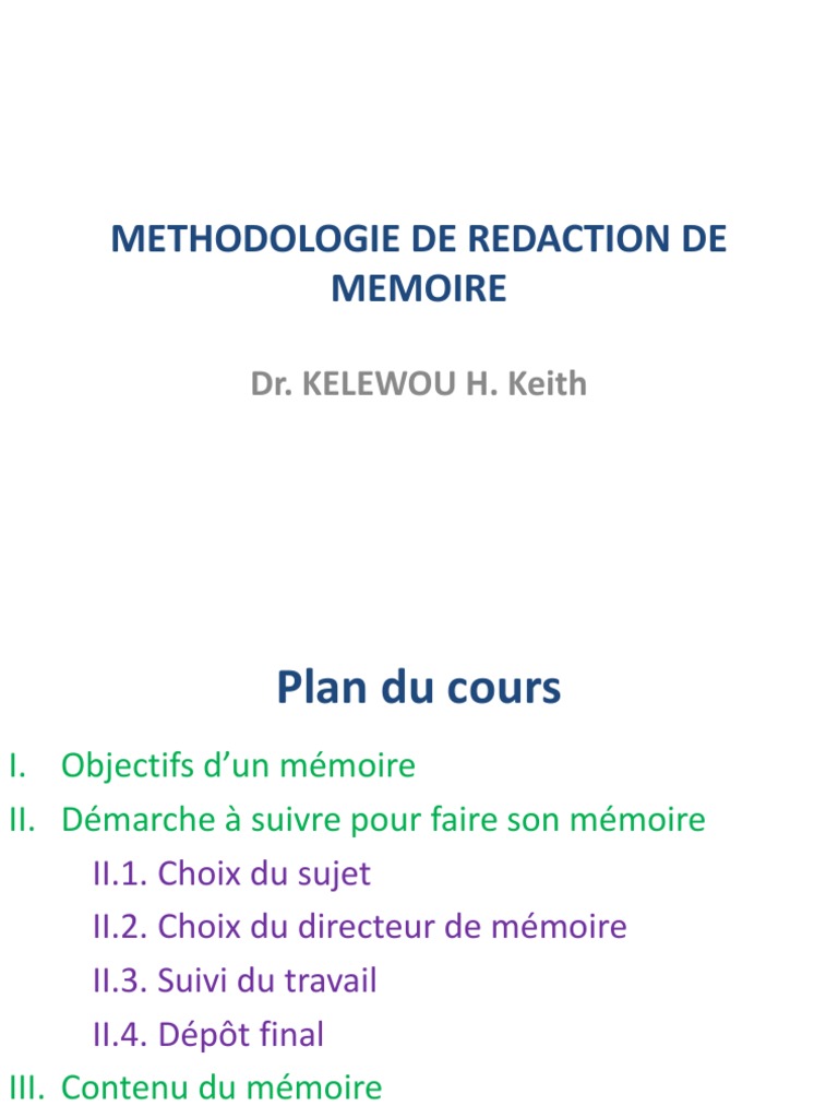 Methodologie de Redaction de Memoire | PDF | Psychologie