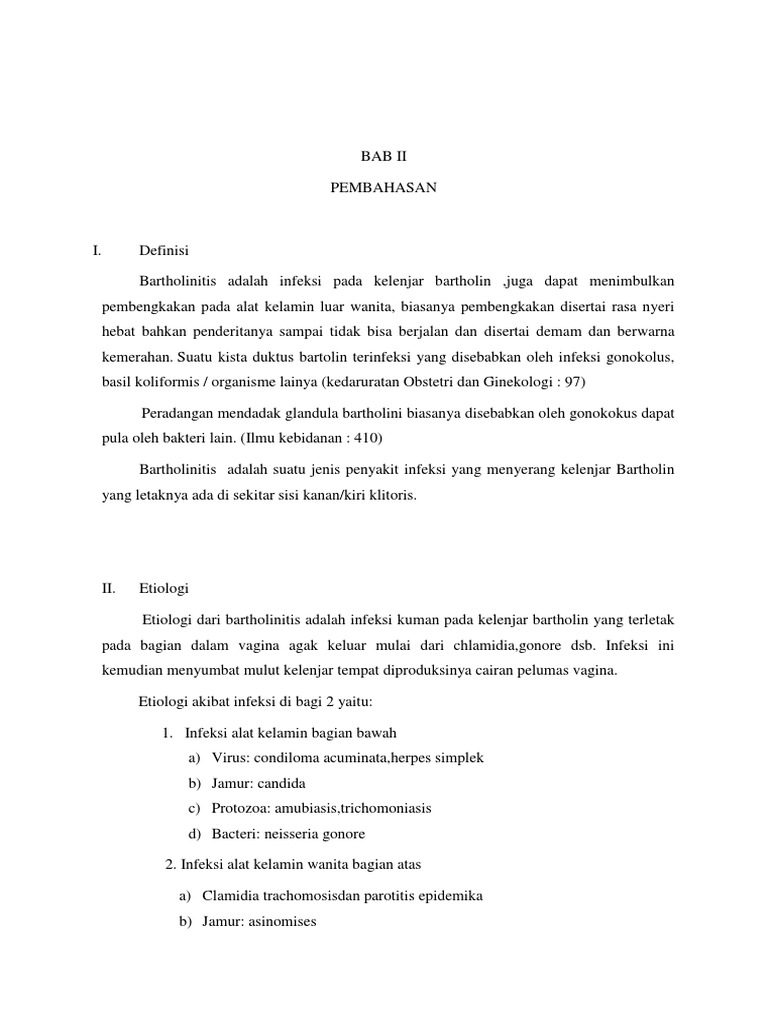 BARTHOLINITIS | PDF