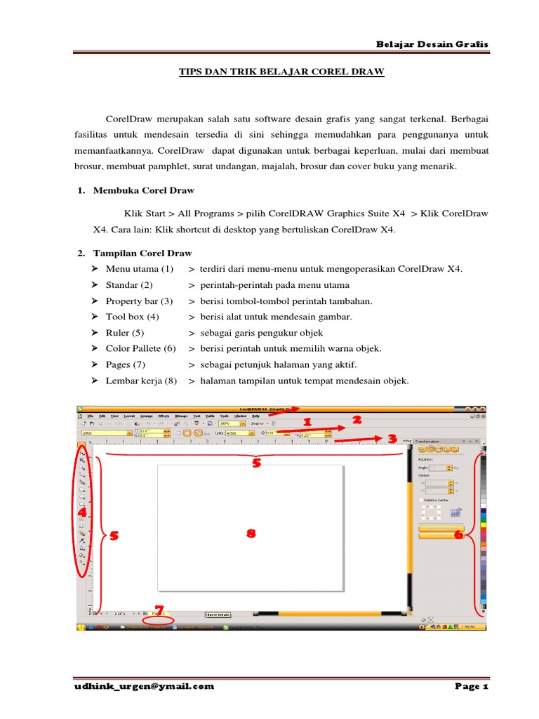 Tips Dan Trik Belajar Corel Draw | PDF