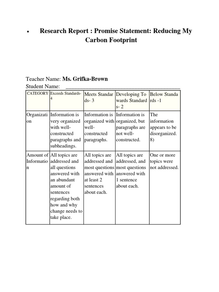My Rubric | PDF