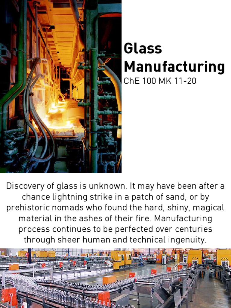 Glass Manufacturing | PDF | Glasses | Industrial Processes