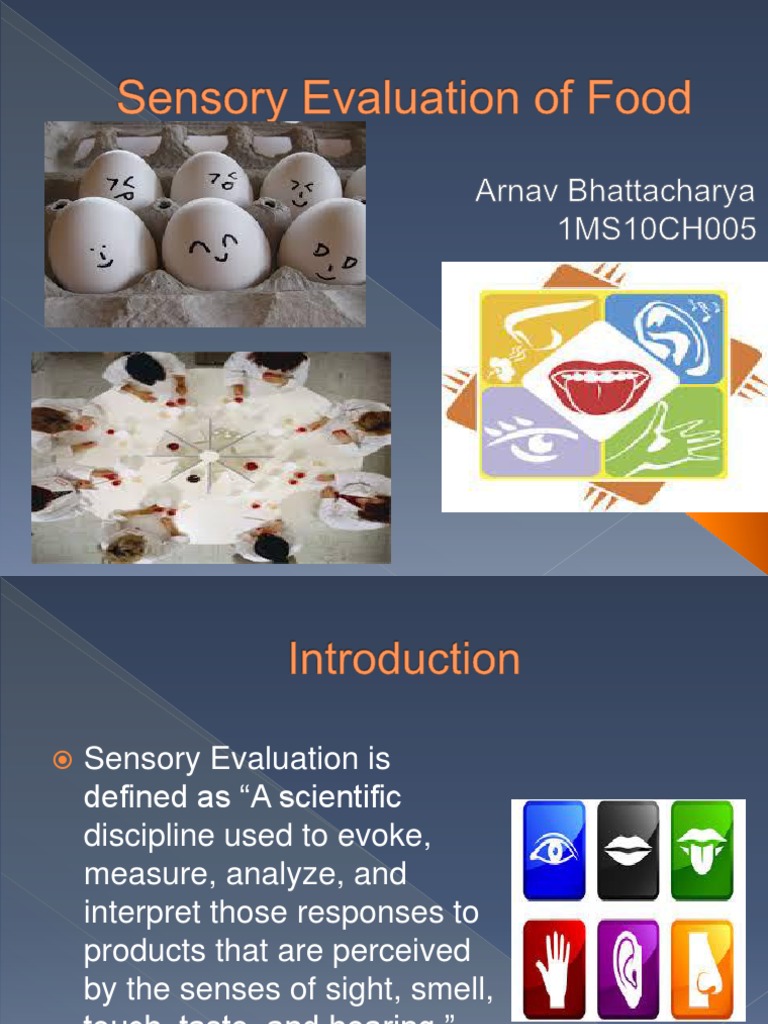 Sensory Evaluation in Food Science | PDF | Olfaction | Taste