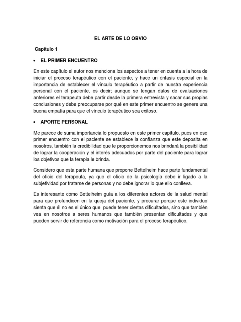 El Arte de Lo Obvio | PDF | Sicología | Epistemología