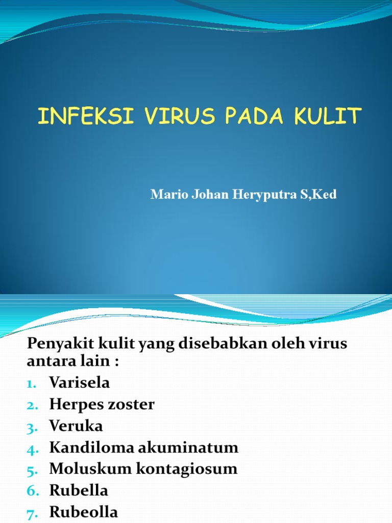 Infeksi Virus Pada Kulit | PDF