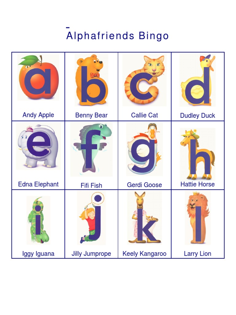 Sammy Seal Alphafriend Words