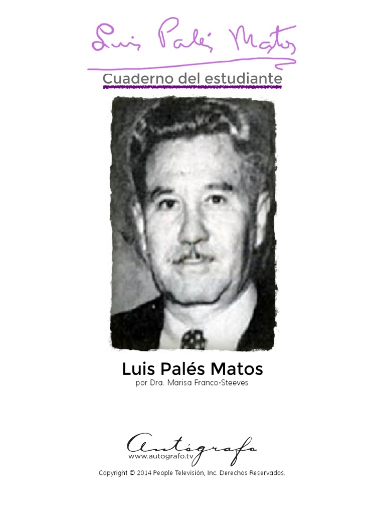 Cuaderno Estudiante Luis Pales Matos | PDF | Puerto Rico | Poesía