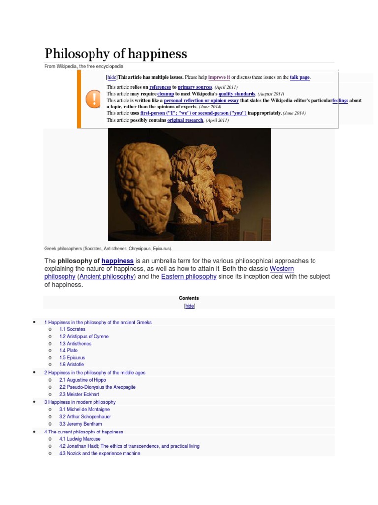 Happiness (Philosphy) | PDF | Happiness | Socrates