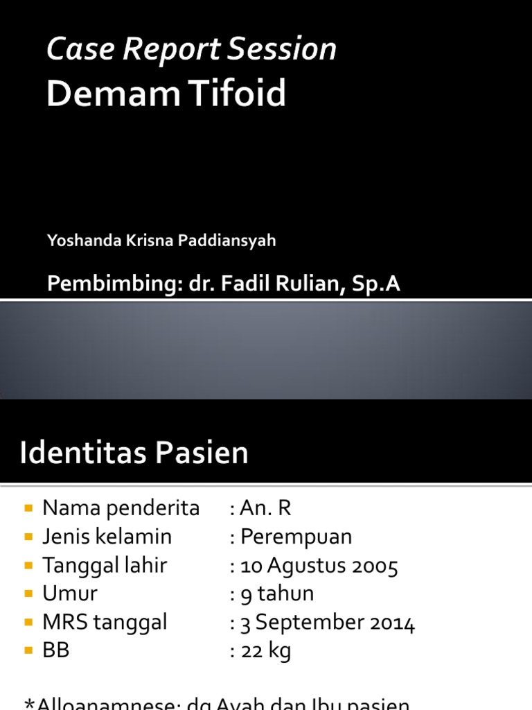 Pembimbing: Dr. Fadil Rulian, Sp.A: Yoshanda Krisna Paddiansyah | PDF