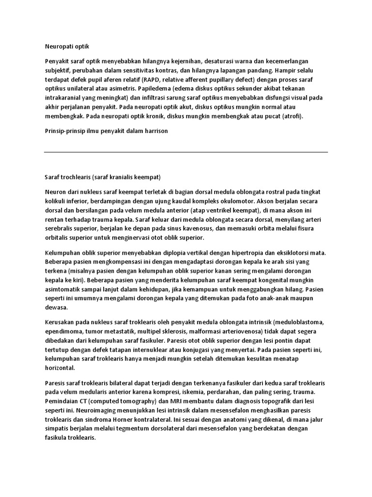 Neuropati Optik | PDF