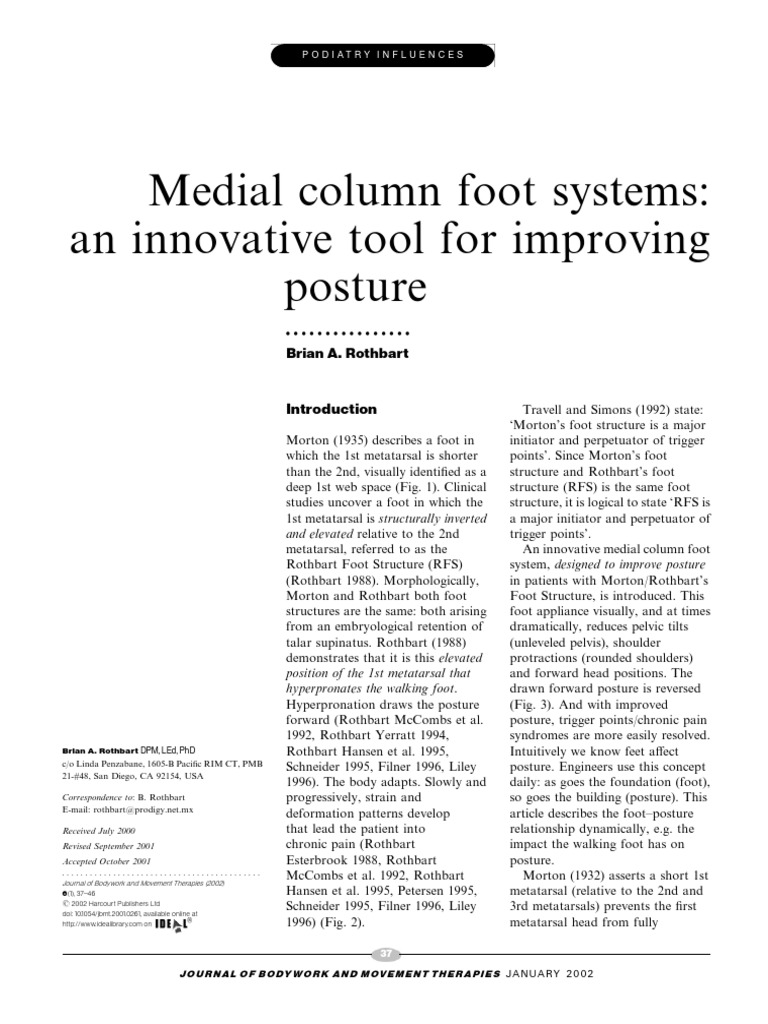 Medial Column Foot System PDF | PDF | Foot | Toe